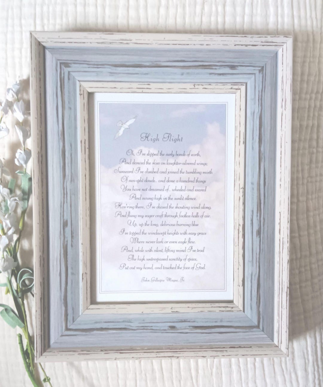 High Flight Poem Framed Print: Pilot Gift, Military Retirement - Etsy