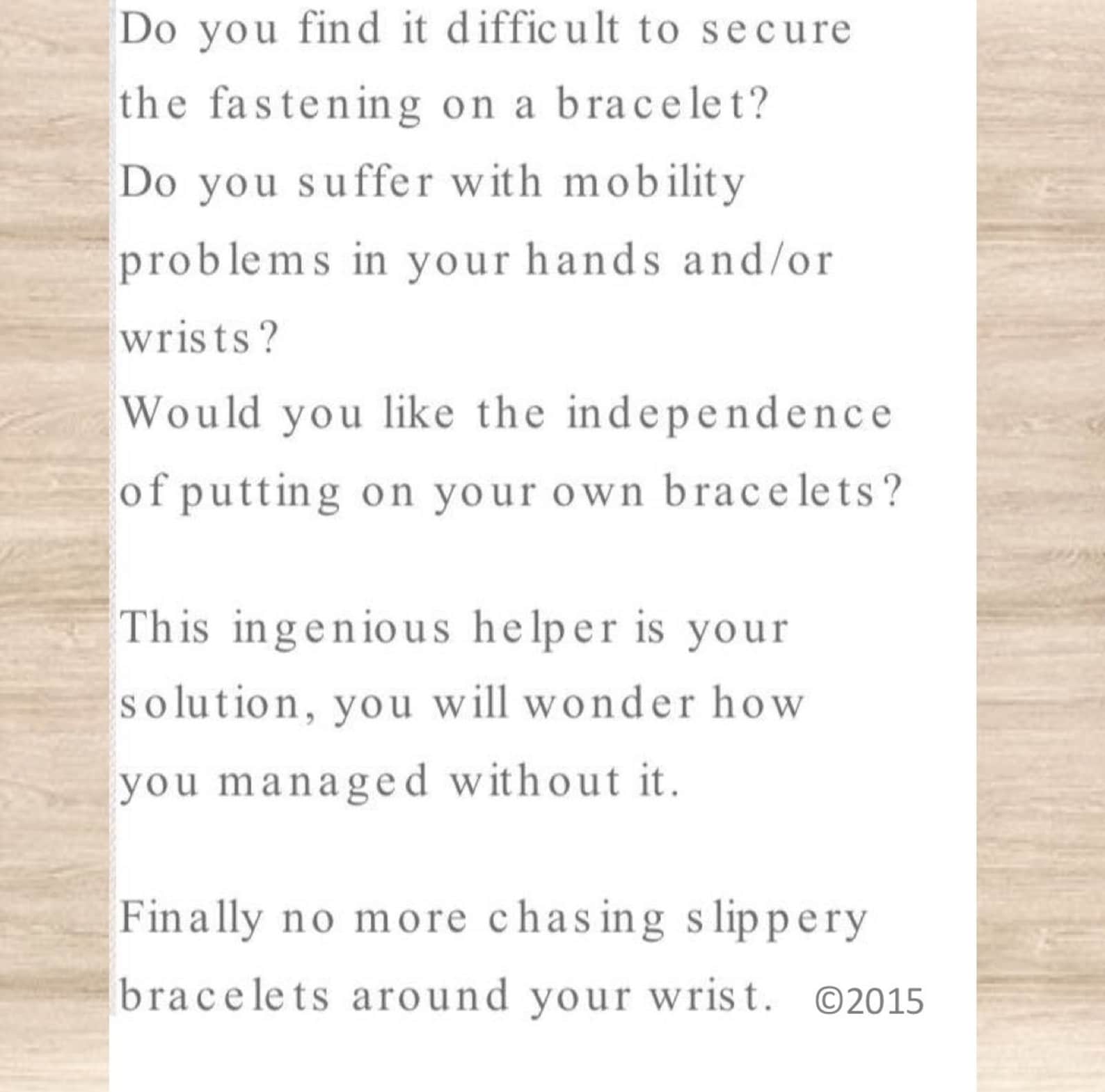 Bracelet Aid Arthritis Helper Flexible Zipper Puller - Etsy