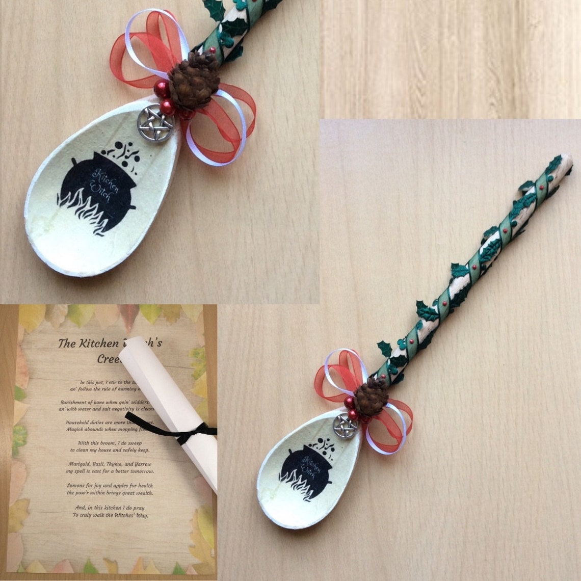 Yule rituel cuillère de sorcière outil magique wiccan sabbat | Etsy