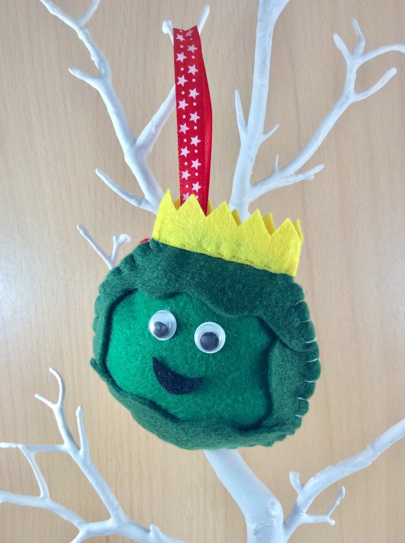 Christmas Sprout Felt Bauble Decoration Handmade Sprout Tree - Etsy UK