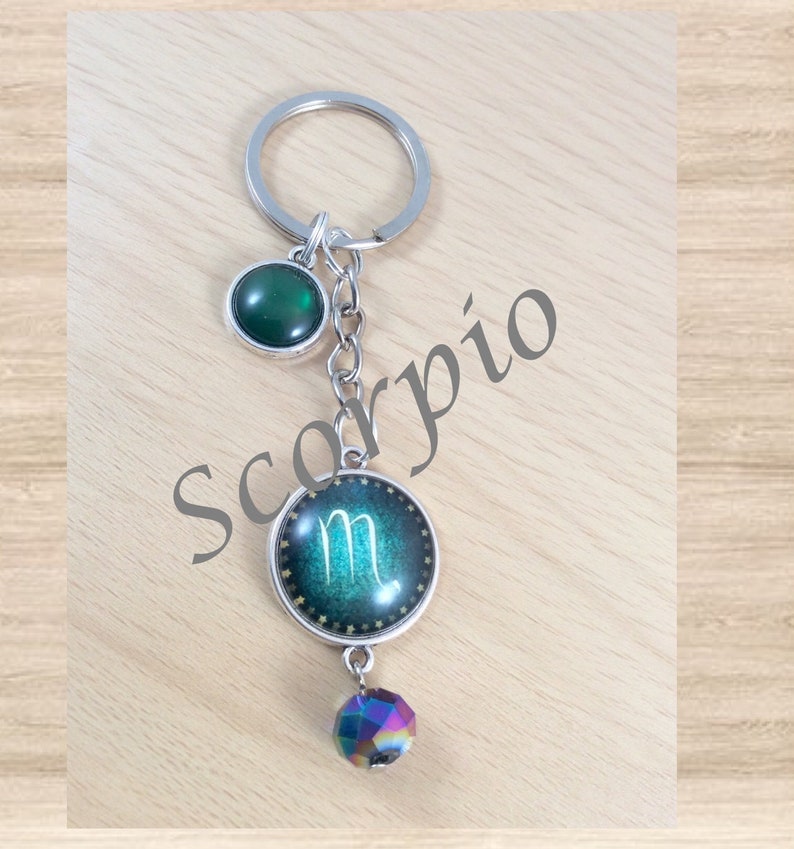 Star Sign Keyring Astronomy Key Chain Birthday Gift - Etsy UK