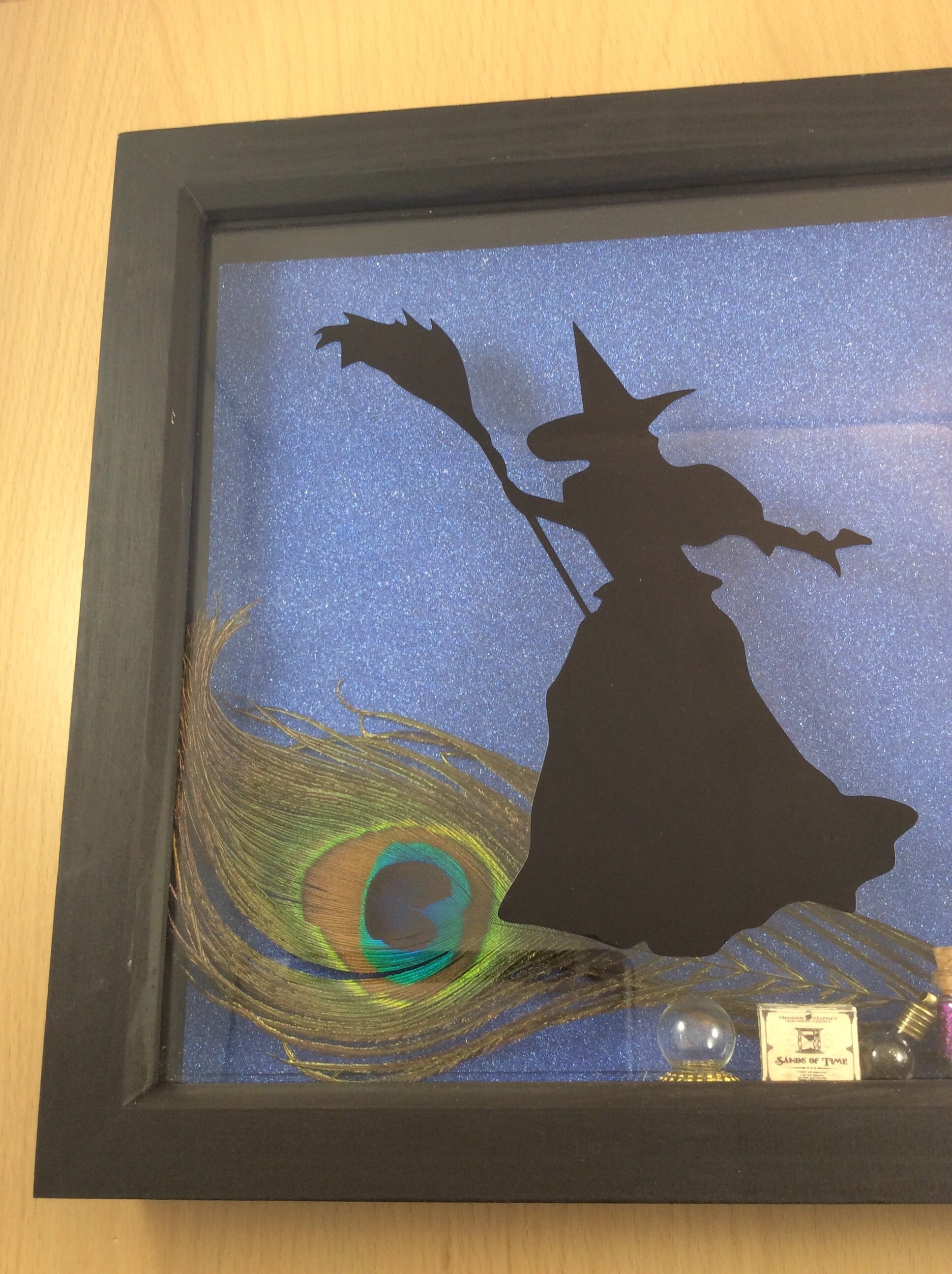 Witch Home Wall Decoration Shadow Box Frame Witch and Broom - Etsy UK