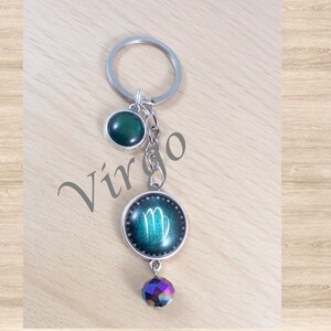 Star Sign Keyring Astronomy Key Chain Birthday Gift - Etsy UK