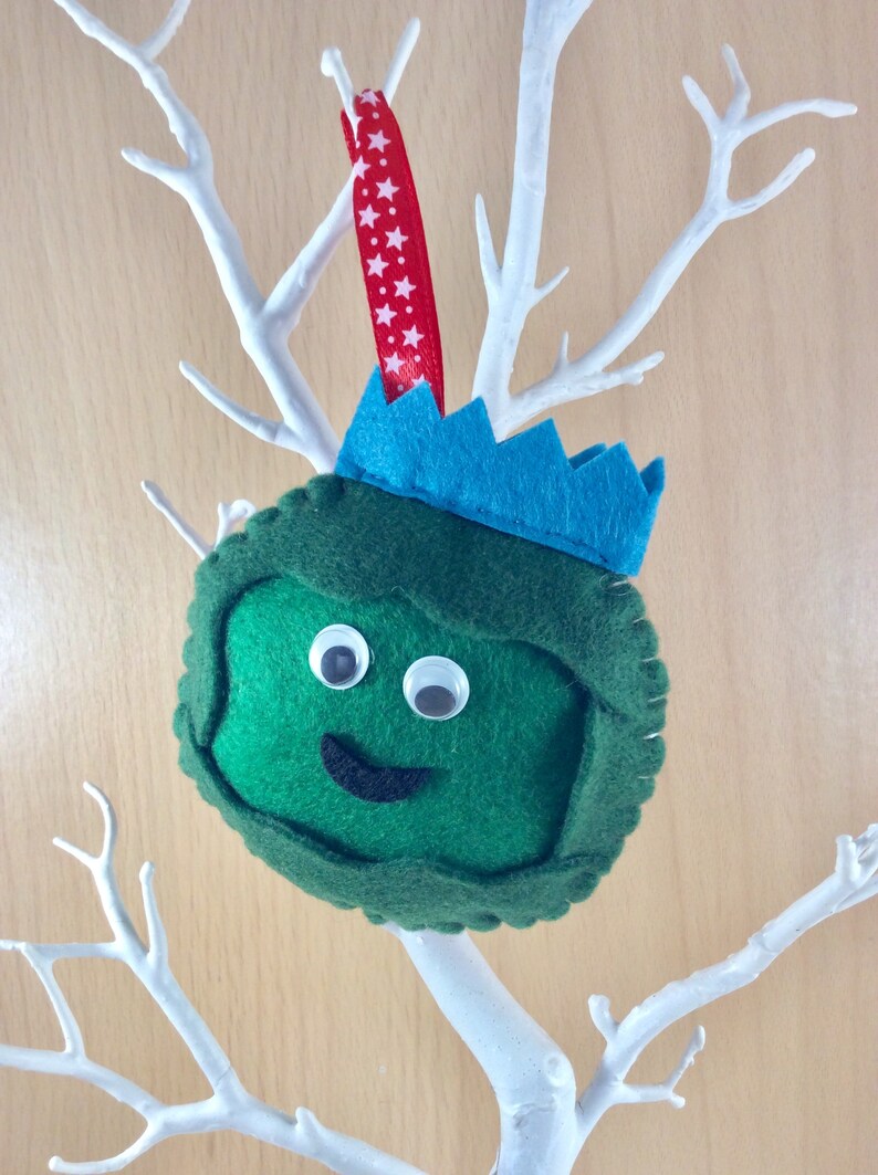 Christmas Sprout Felt Bauble Decoration Handmade Sprout Tree - Etsy UK