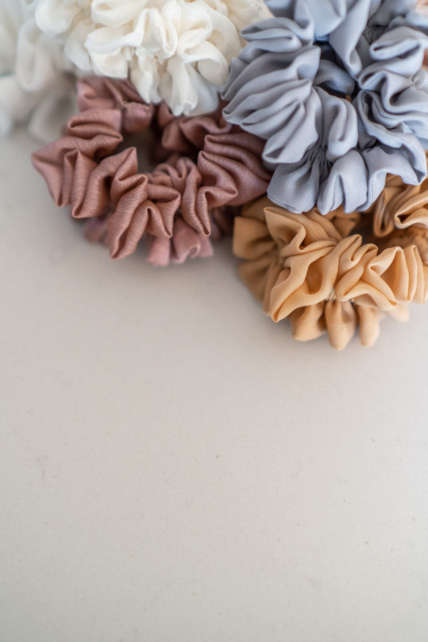 Grey Scrunchies Luxury Scrunchies Spring Hair Accessory Large ...