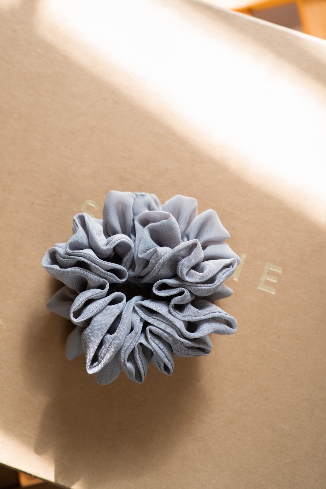 Grey Scrunchies Luxury Scrunchies Spring Hair Accessory Large ...