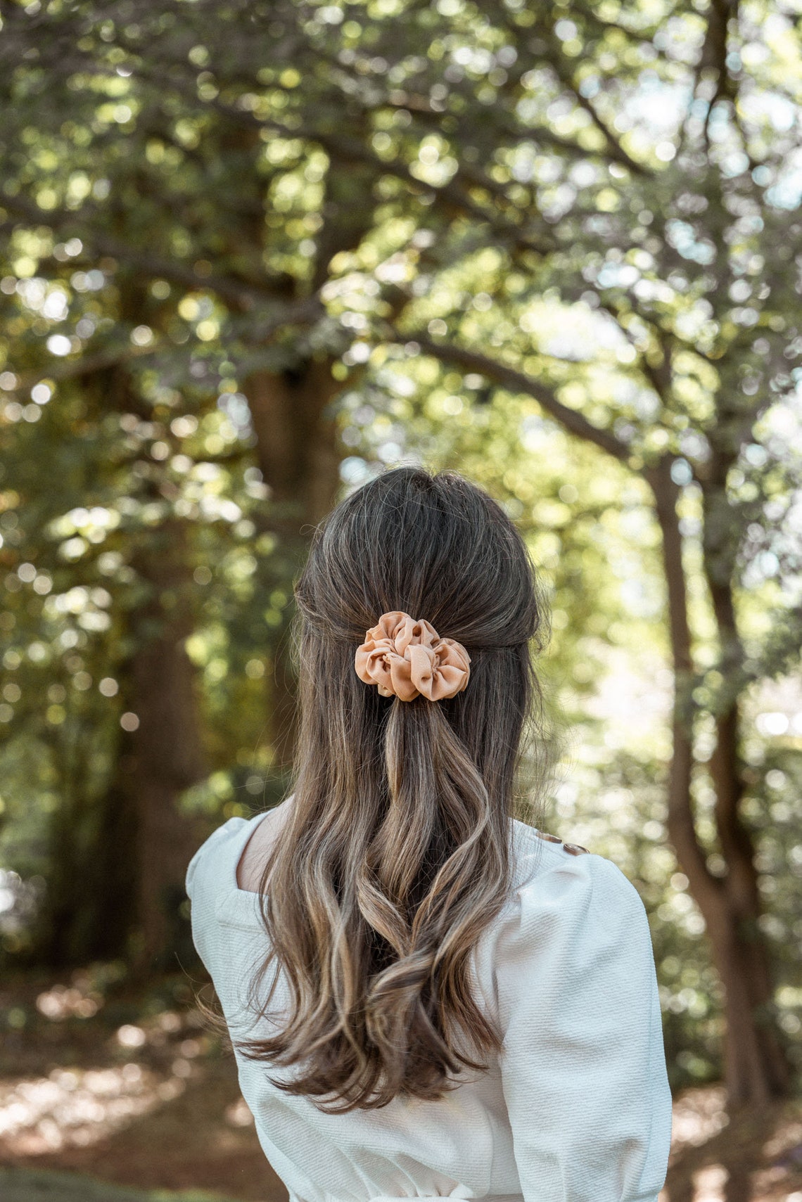 Gold Hair Scrunchies Spring Accessory Fancy Scrunchies - Etsy