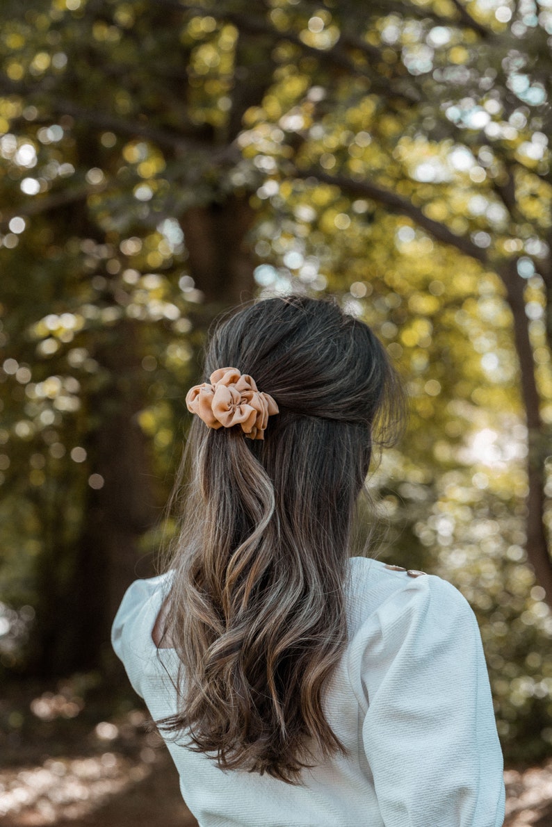 Gold Hair Scrunchies Spring Accessory Fancy Scrunchies - Etsy