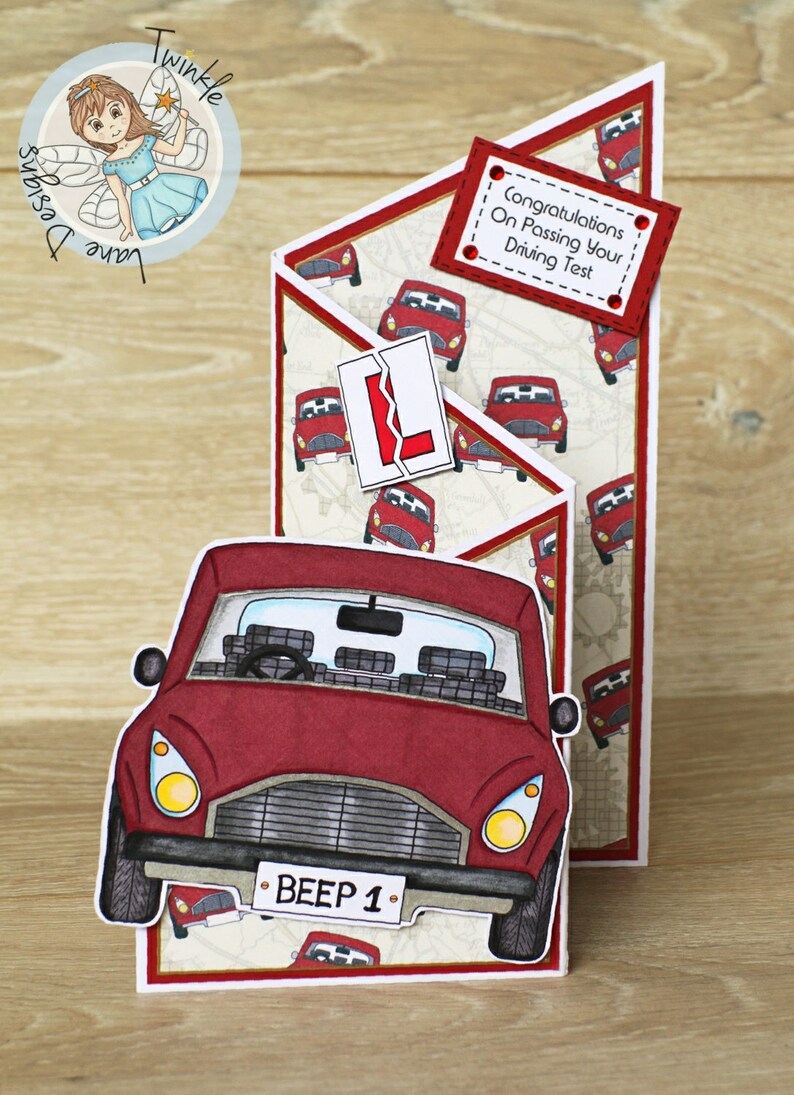 New Car, Digi Stamp Instant Download - Etsy