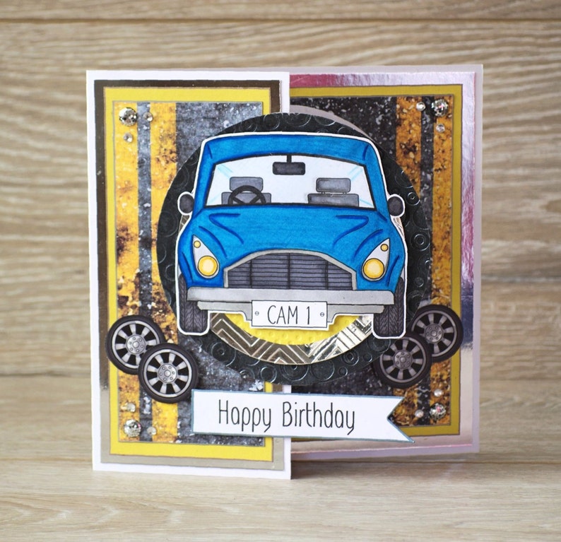 New Car Digi Stamp Instant Download | Etsy