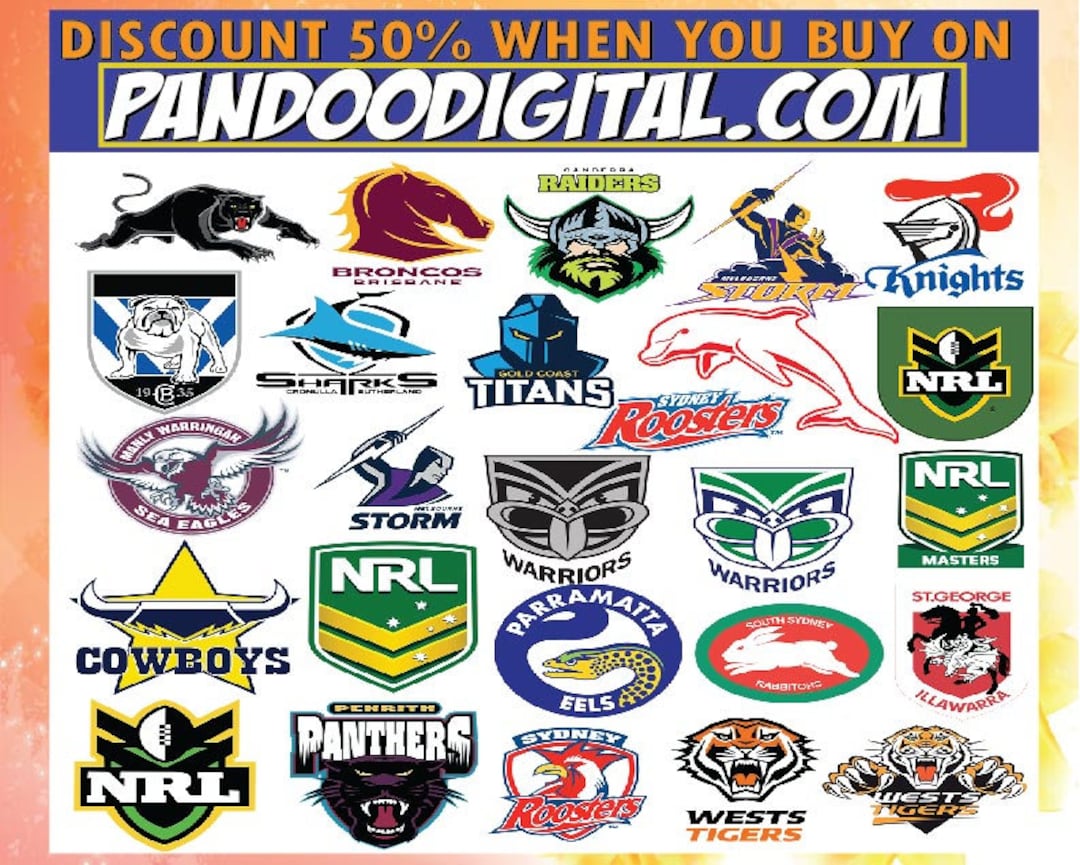 NRL Teams Bundle Svg Nrl Logo Svg NRL Bundle Svg Craft SVG - Etsy