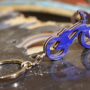 Keyring BMX Recycled Skateboard, Green Blue Black Yellow Wood, 7PLIS ...