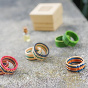 Skateboard Recycled Wood Ring - Etsy