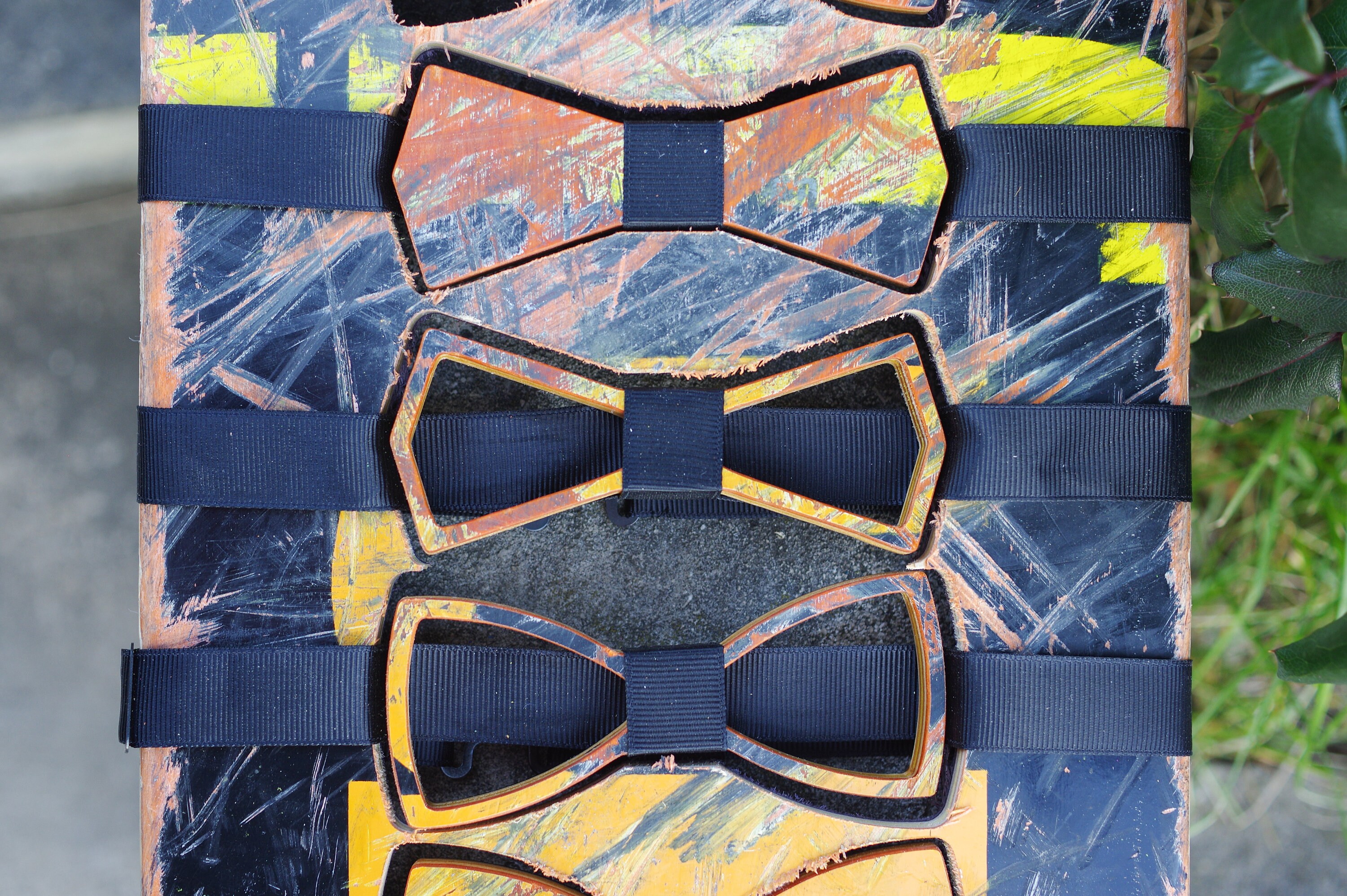 Bow Tie Recycled From Black Blue #skateboard - Etsy UK