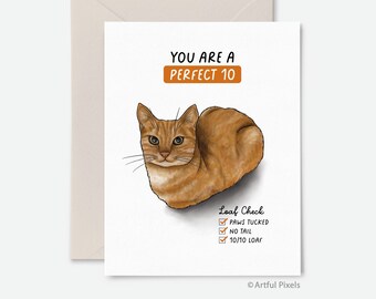 Cat Encouragement Card - Etsy