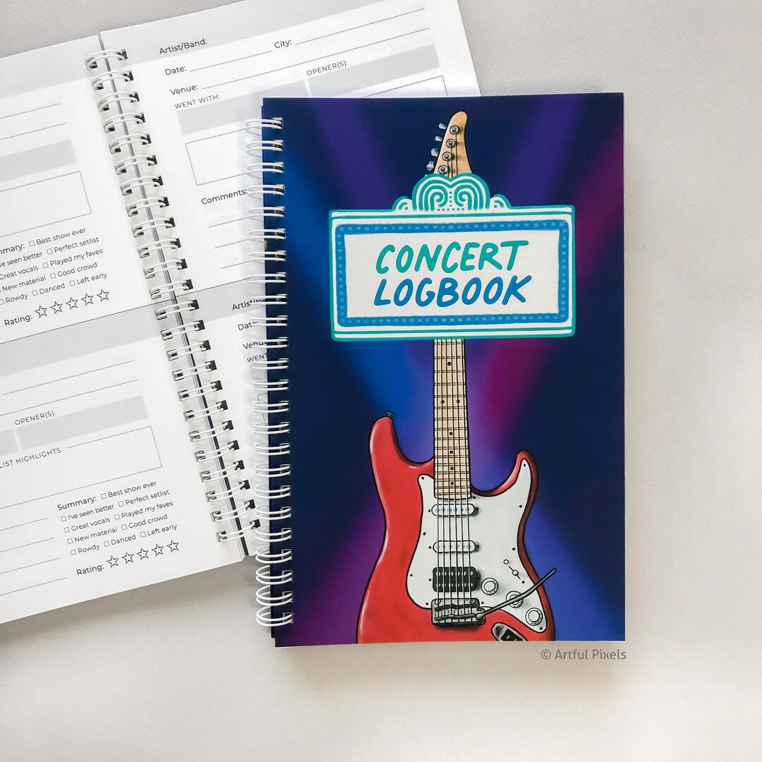 Concert Logbook: Track & Journal Your Favorite Concerts, Music and ...