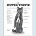 Muted Tortie Cat Breed Chart: Watercolor Art Print (UNFRAMED) - Etsy