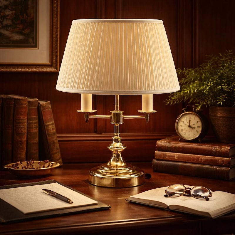 Desk Lamp Brass Shade - Etsy