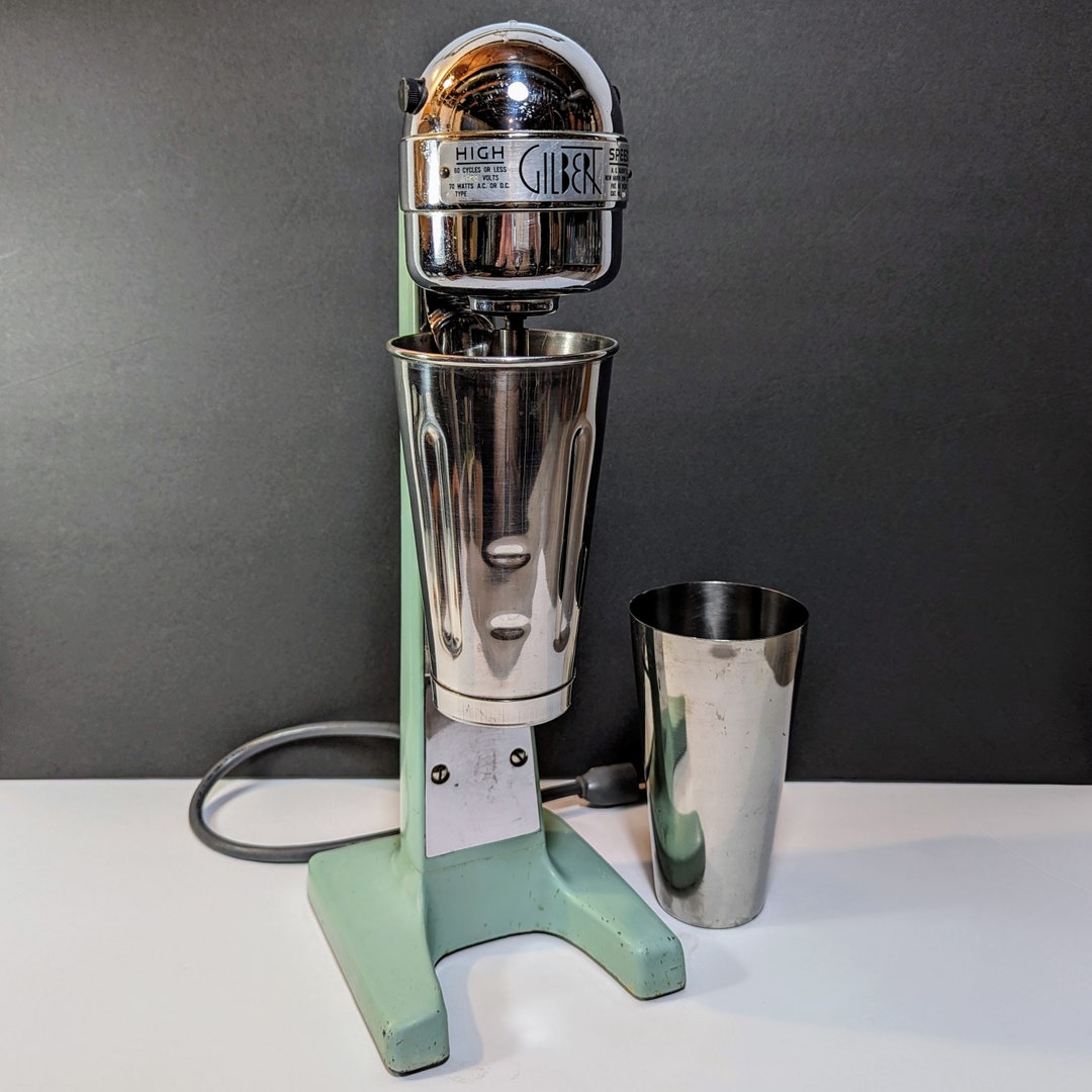 Vintage Gilberts Milk Shake Maker, Aqua Porcelain / Cast Iron, Model ...