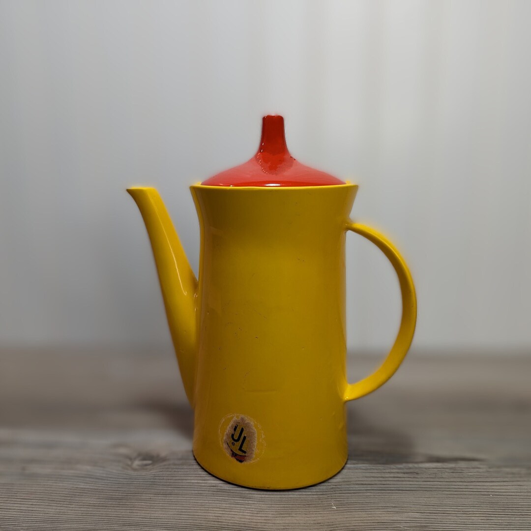 1970s Cera Fire Bright Yellow Electric Teapot NOS - Etsy