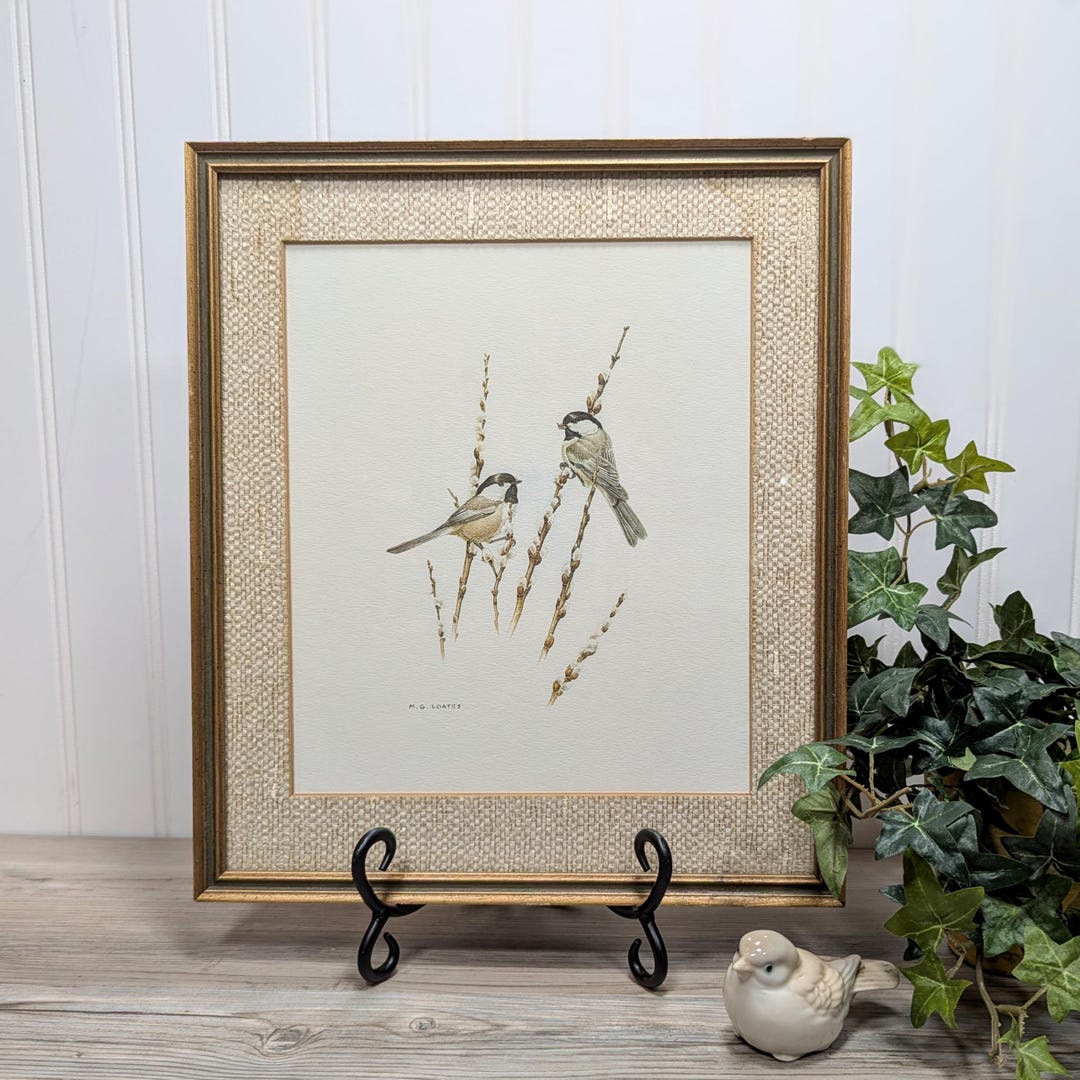 Vintage MG Loates Watercolor Print, Custom Framed / Matted, Black ...