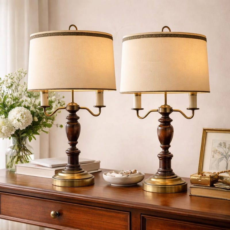 Pair Table Lamp Shades - Etsy
