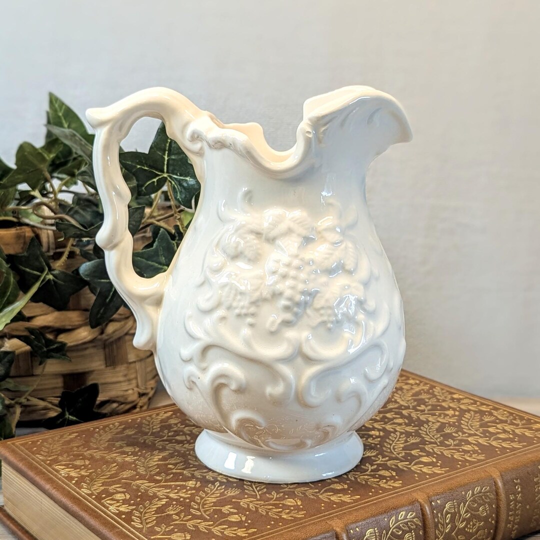 Vintage Gilded Age Pitcher - Etsy