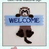 Cute Owl Welcome Sign-plastic Canvas Pattern-pdf Download - Etsy