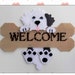 Pitbull Dog Welcome Sign-plastic Canvas Pattern-pdf Download - Etsy