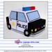 Police Car TIssue Topper-Plastic Canvas Pattern-PDF Download | Etsy