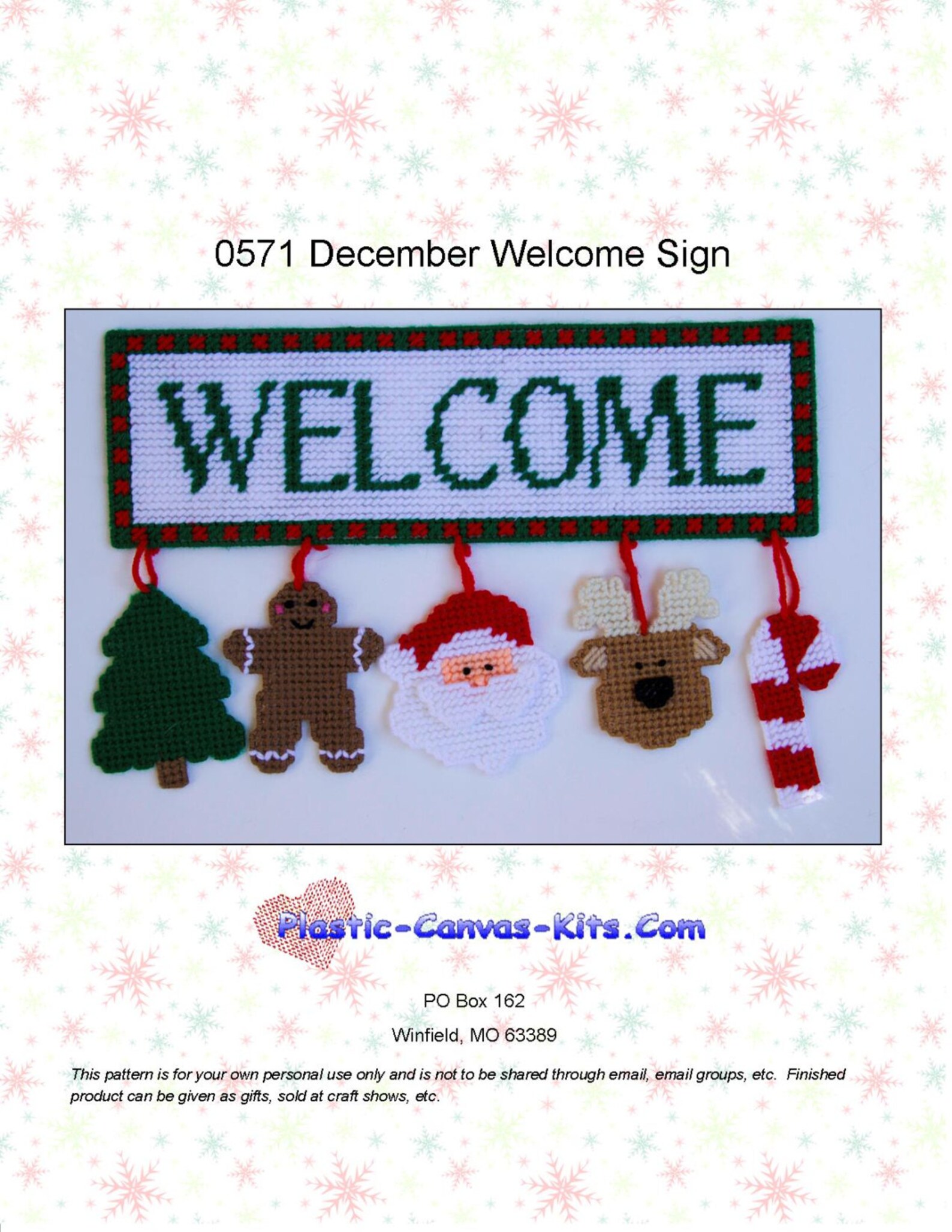 Christmas/december Welcome Sign-tree, Gingerbread Man, Santa, Reindeer ...
