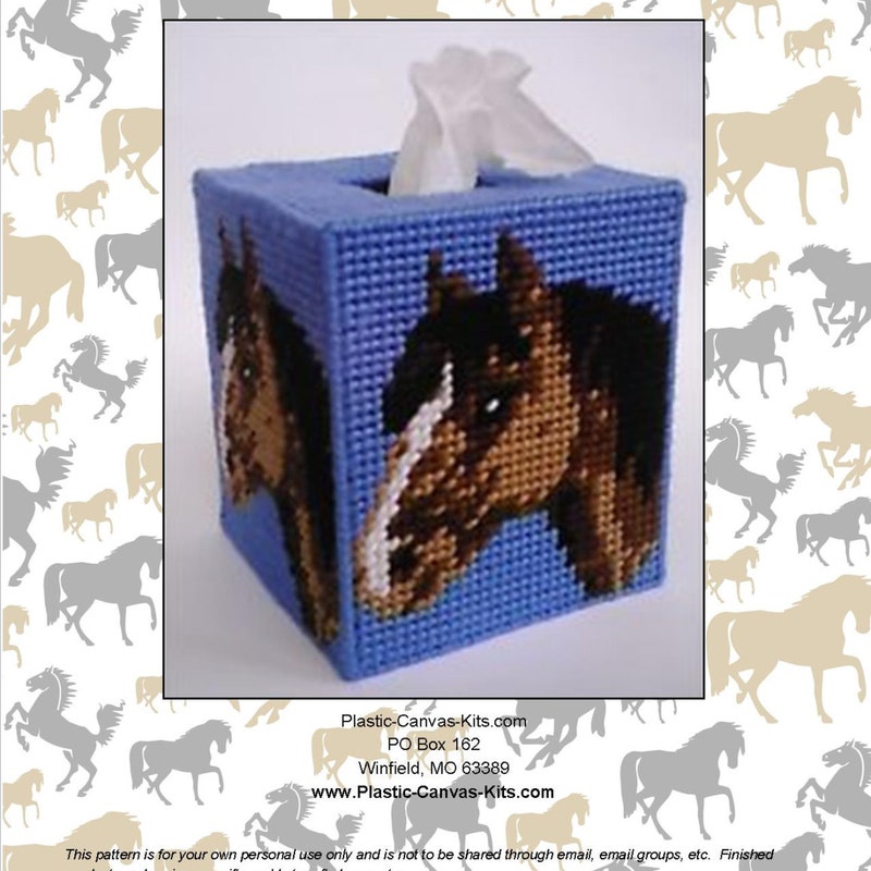 Horses Tissue Box Cover - Etsy