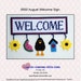 September Welcome Sign-school-teacher-plastic Canvas Pattern-pdf ...