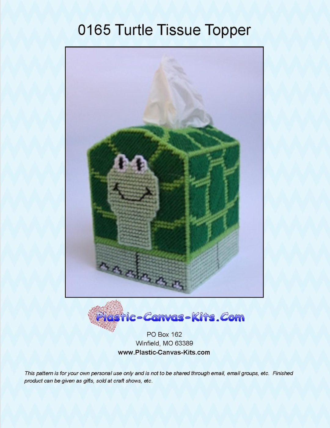 Turtle Tissue Topper-plastic Canvas Pattern-pdf Download - Etsy