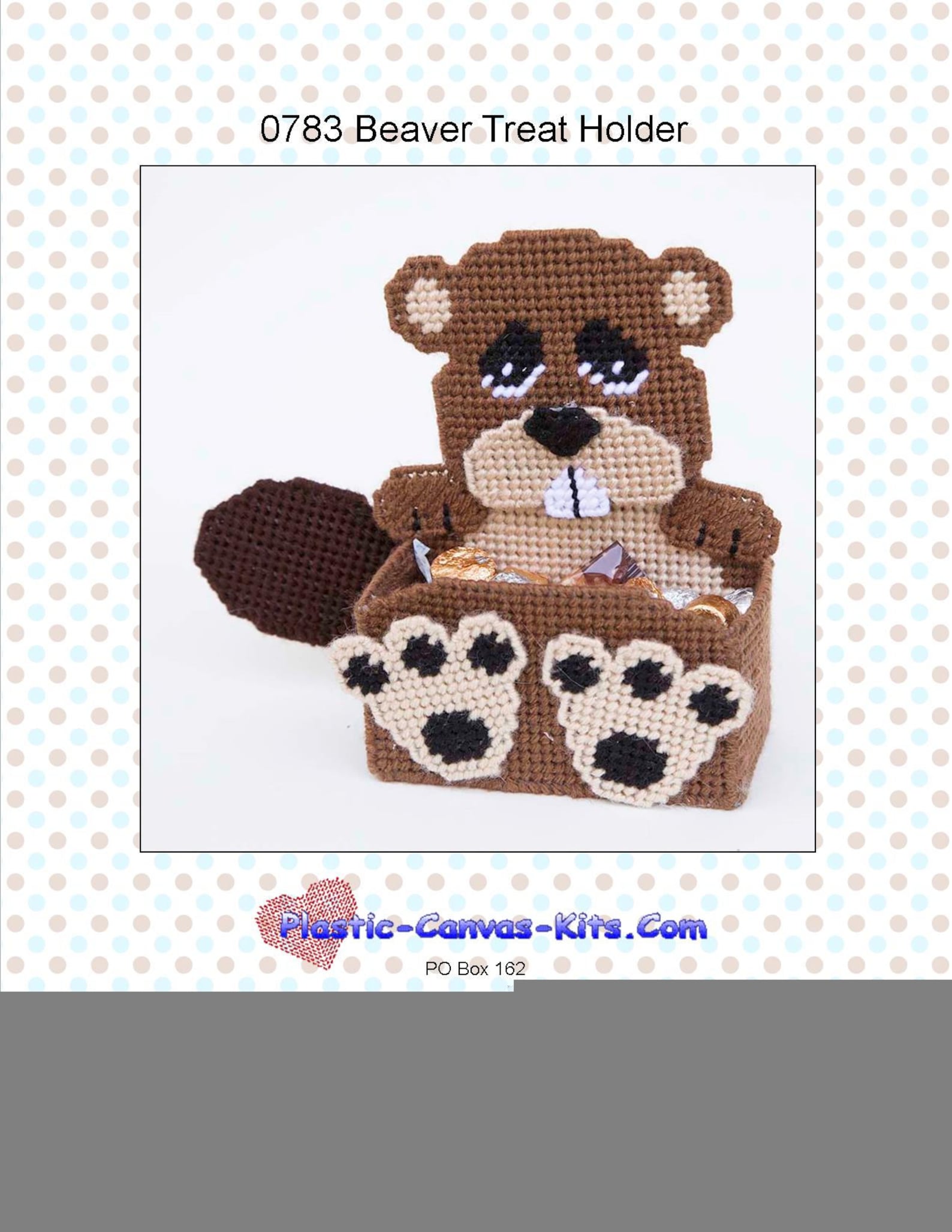 Beaver Treat Holder-plastic Canvas Pattern-pdf Download - Etsy