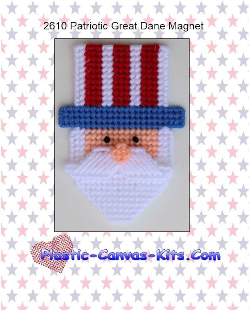 Uncle Sam Magnet-plastic Canvas Pattern-pdf Download - Etsy