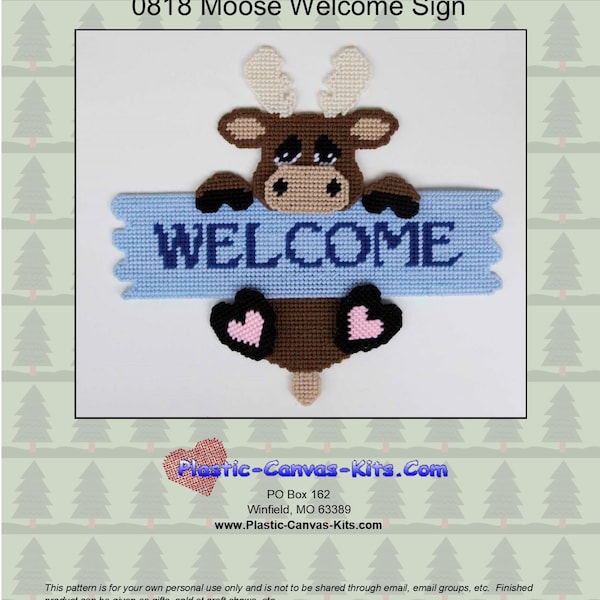 Moose Welcome Sign - Etsy