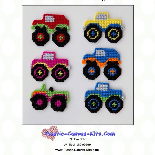 Tractor Coaster Set-plastic Canvas Pattern-pdf Download - Etsy