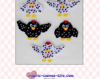 Cute Chicken Magnets-plastic Canvas Pattern-pdf Download - Etsy