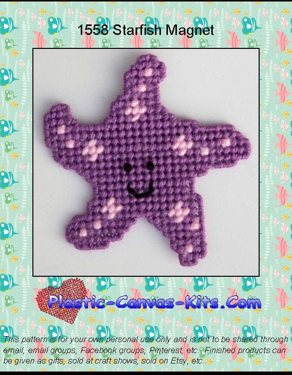 Starfish Magnet-plastic Canvas Pattern-pdf Download - Etsy