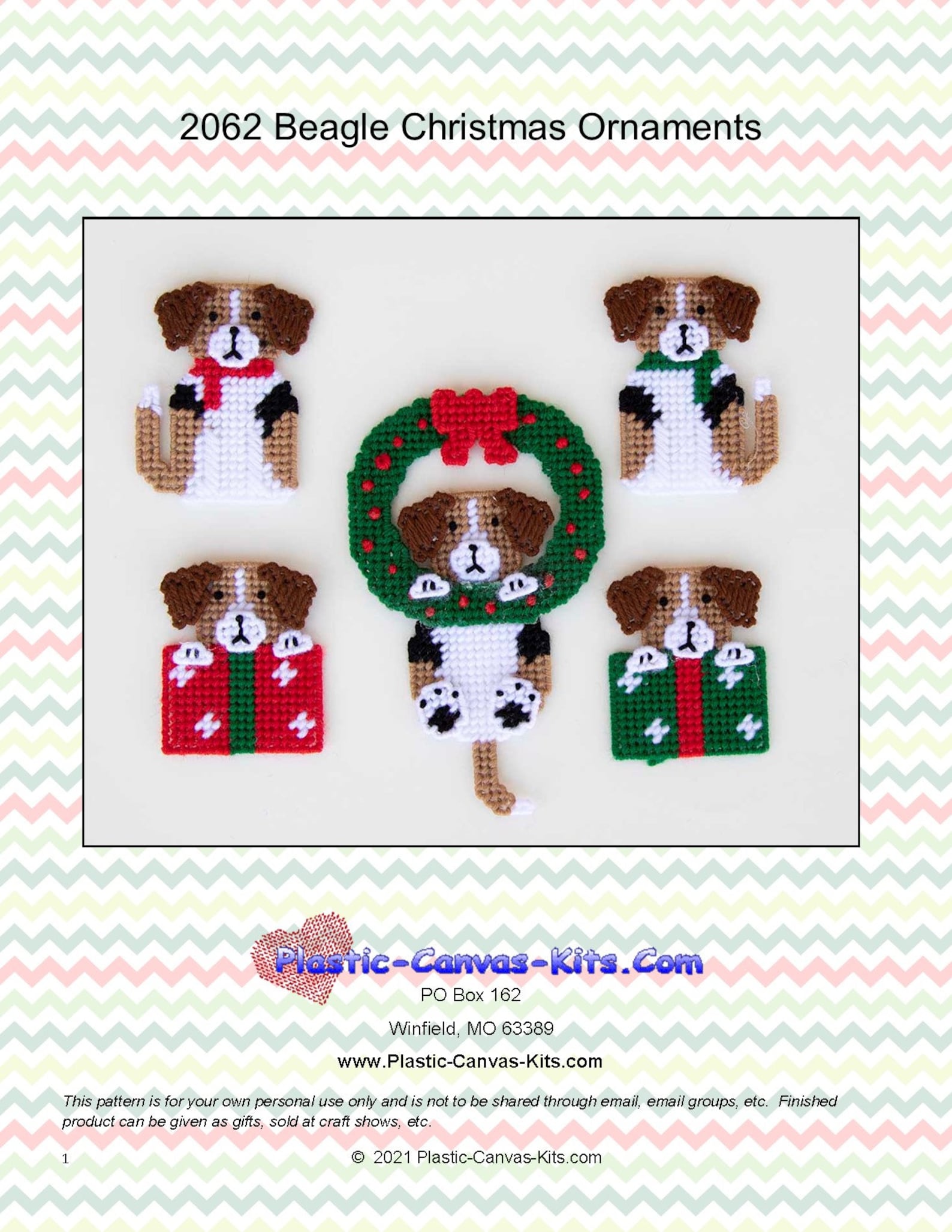 Beagle Christmas Ornaments-plastic Canvas Pattern-pdf Download - Etsy