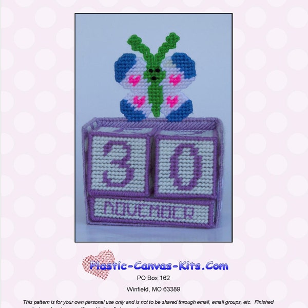 Plastic Canvas Perpetual Calendar - Etsy