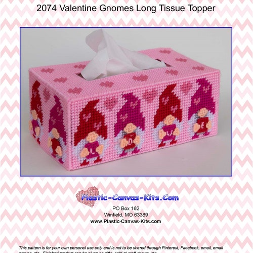 Love Tissue Topper-plastic Canvas Pattern-pdf Digital - Etsy