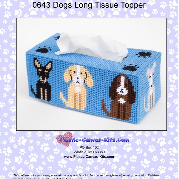 Plastic Canvas Dog Tissue Box Patterns - Etsy