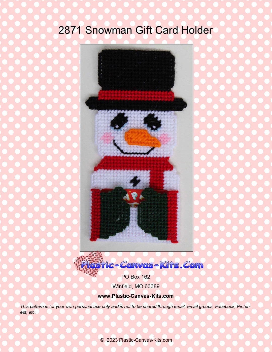 Snowman Gift Card Holder-pdf Download - Etsy