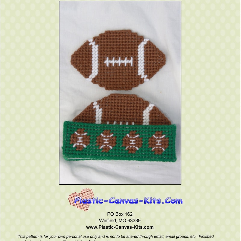 Plastic Canvas Football - Etsy