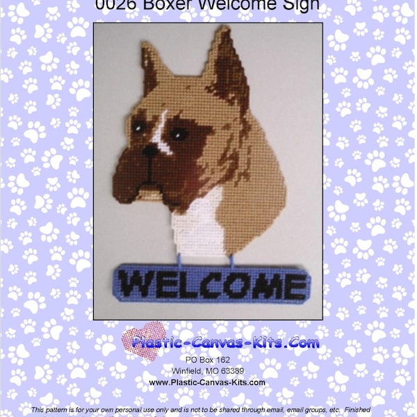 Boxer Welcome Sign - Etsy