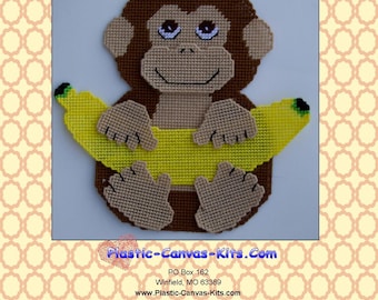 Plastic Canvas Digital PDF Pattern Valentine Be Mine Monkey - Etsy