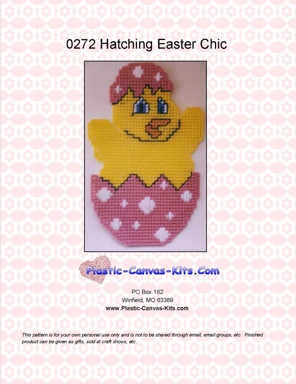 Hatching Easter Chic Wall Hanging-plastic Canvas Pattern-pdf Download ...