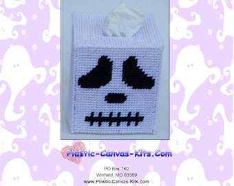 Skull Tissue Box Cover | Plastic Canvas Pattern | Digital PDF Pattern ...